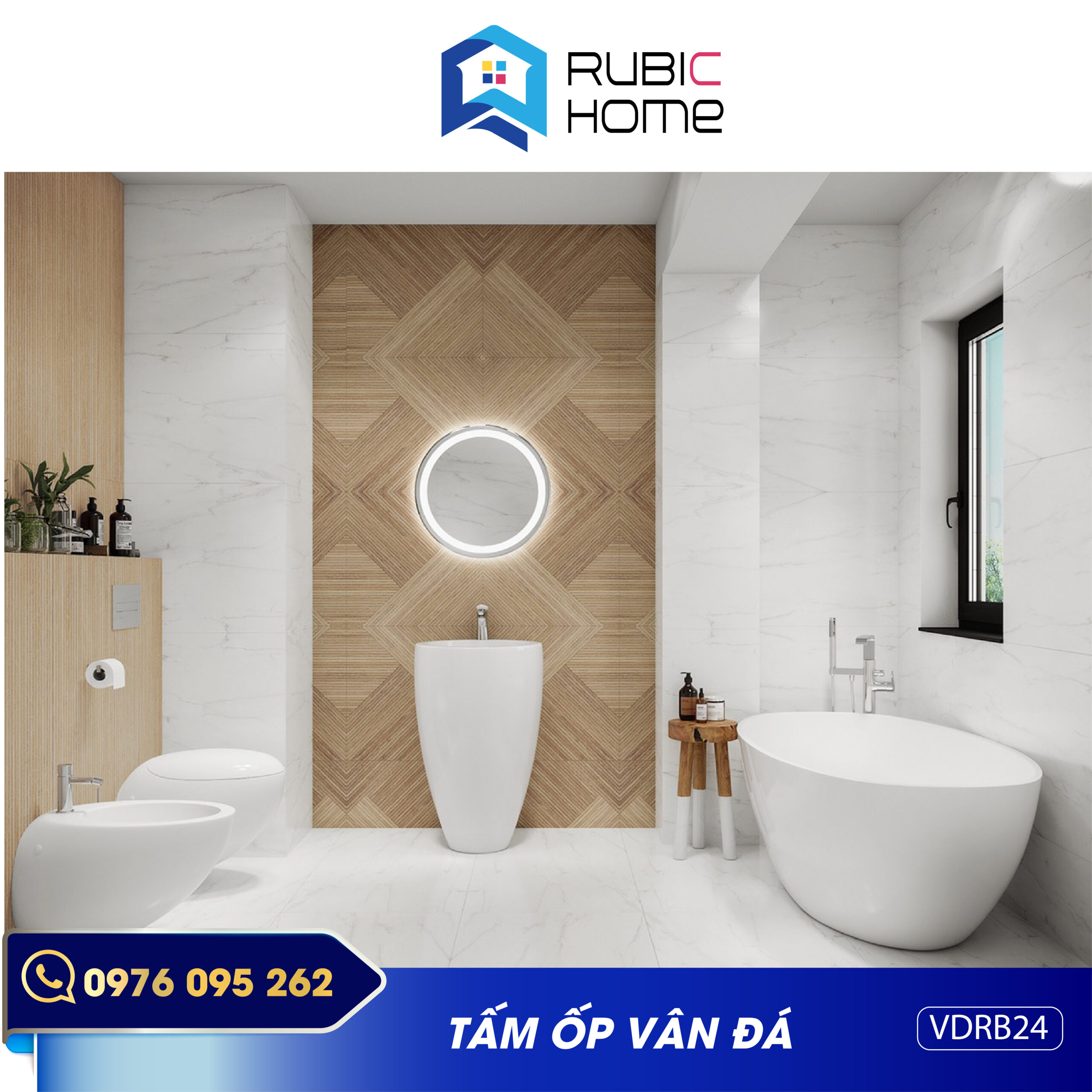 TẤM ỐP VÂN ĐÁ PVC VDRB24 - Rubic Home